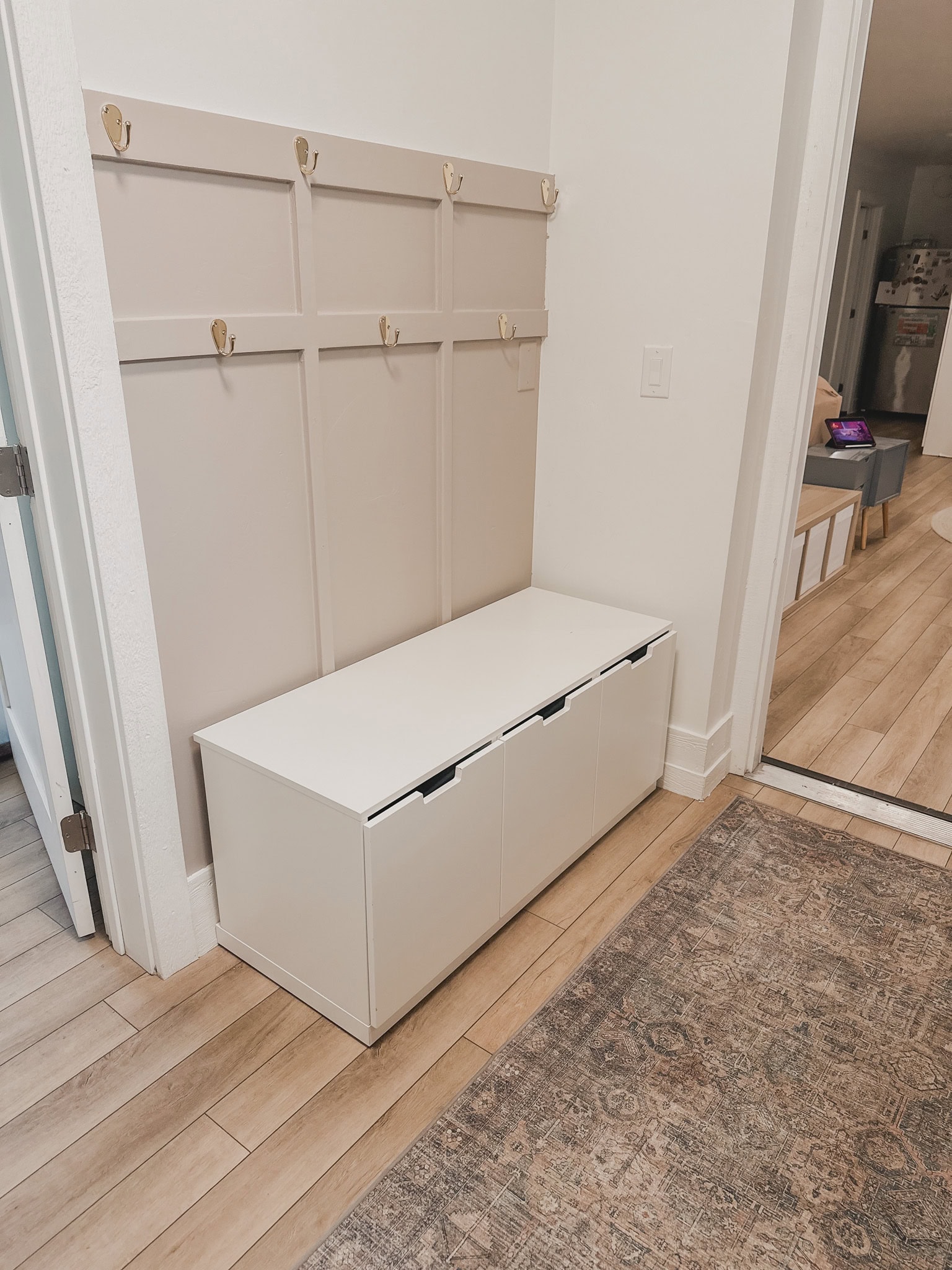 How to Build Board and Batten Wall: Mudroom Makeover (Part One) - Home ...